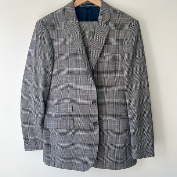 J. Crew | Suits & Blazers | J Crew Gray And Red Suit Classic Slim Fit ...